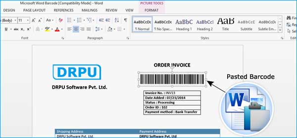 Copy and Paste Barcode on different applications - HowToBarcode Copy and Paste Barcode on different applications - HowToBarcode