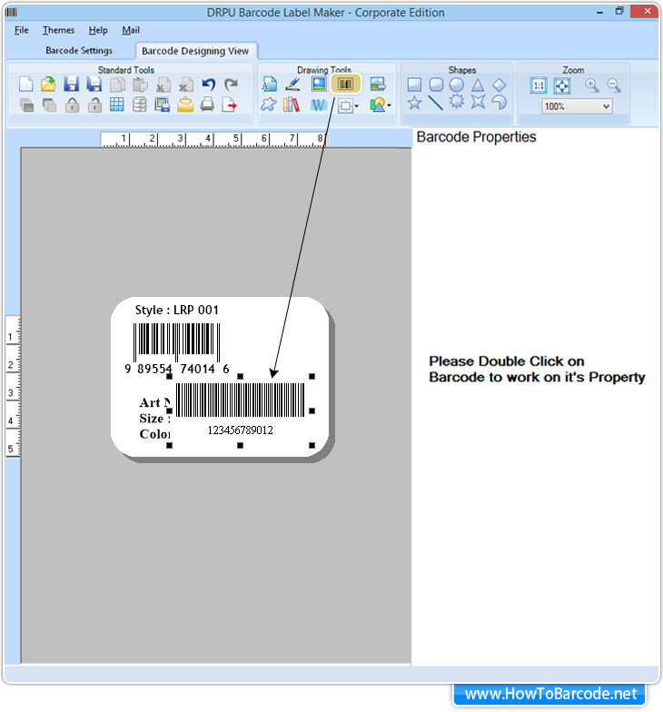 Design Multiple Barcodes On Same Label Howtobarcode