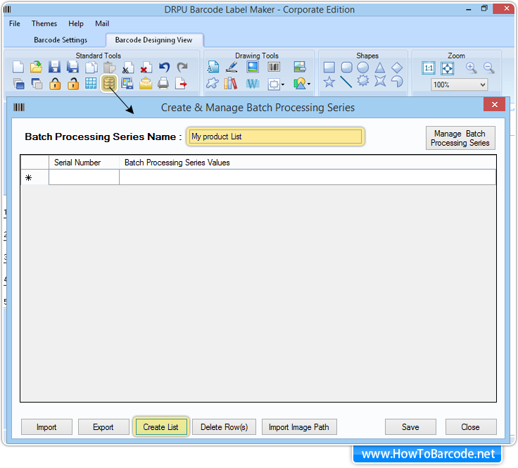Batch Processing With Barcode Designing View Howtobarcode
