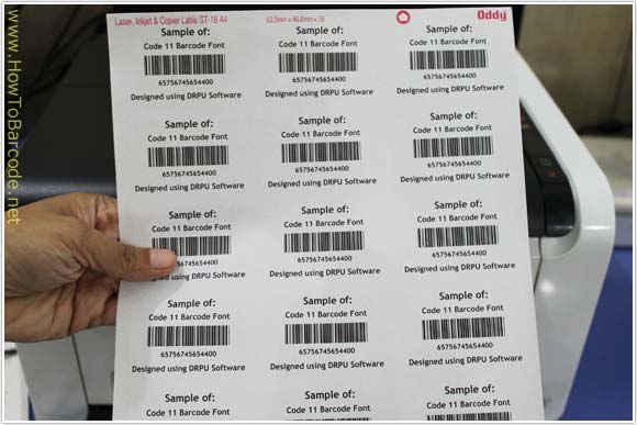 Code 11 Barcode Font Designed Using Drpu Software Howtobarcode