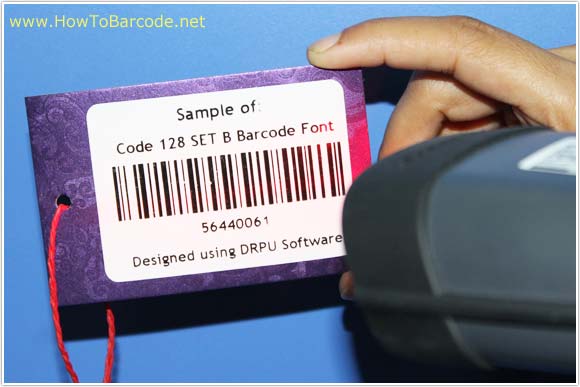 Design Code 128 Set B Barcode Font Howtobarcode