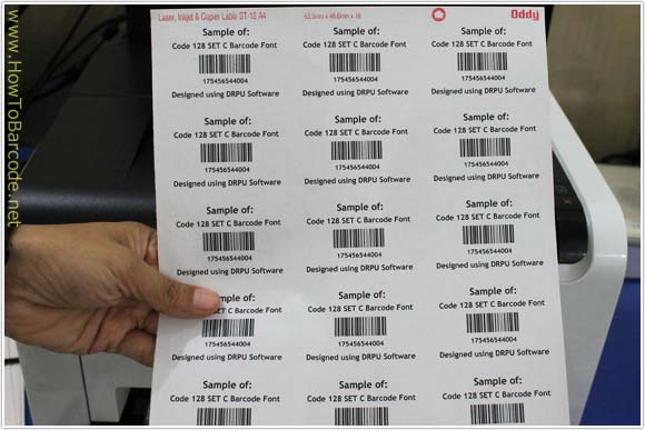 Design Code 128 Set C Barcode Font Label Howtobarcode