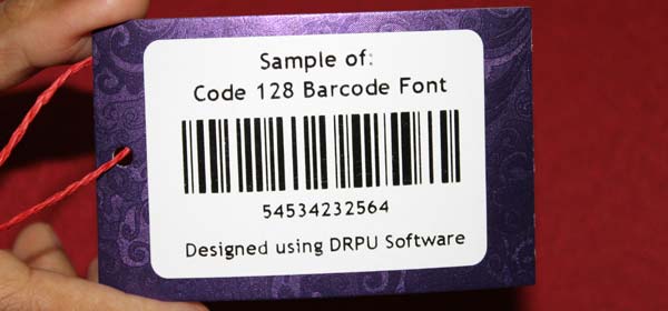 Code 128 Designed Using Drpu Barcode Software Howtobarcode