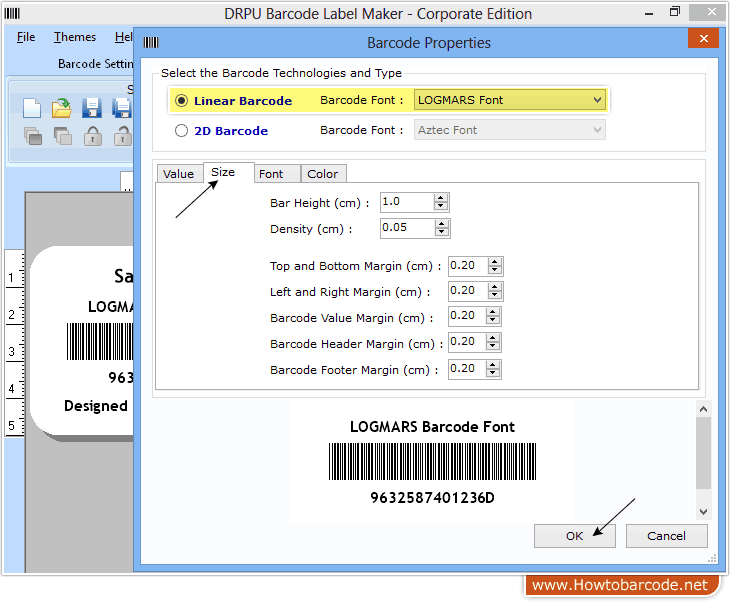 LOGMARS Barcode Font designed using DRPU Software – HowToBarcode