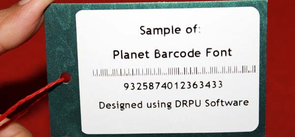 Planet Barcode Font Designed Using Drpu Software Howtobarcode