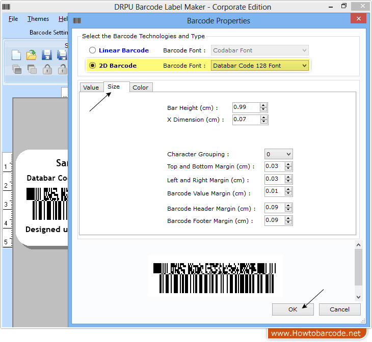 Drpu Databar Code 128 Barcode 2d Font Howtobarcode