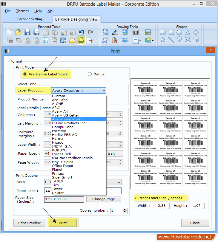 Drpu Databar Code 128 Barcode 2d Font Howtobarcode