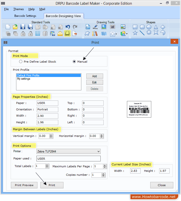 Drpu Databar Code 128 Barcode 2d Font Howtobarcode