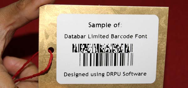 Design Databar Limited Barcode Font Howtobarcode