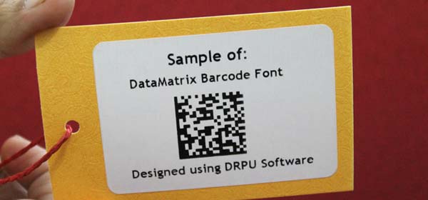 Datamatrix 2d Barcode Label Font Howtobarcode