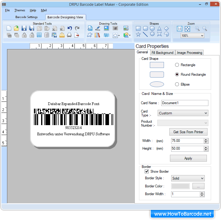 Databar Expanded 2d Barcode Font Howtobarcode