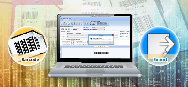 Export designed barcodes to use - HowToBarcode