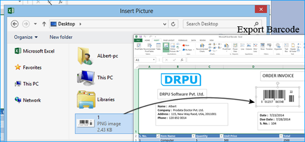 Export designed barcodes to use - HowToBarcode