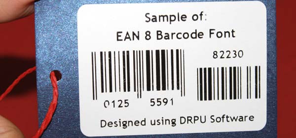 EAN8 Barcode Font designed by DRPU Software – HowToBarcode
