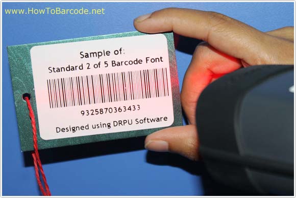 Standard 2 of 5 barcode linear font – HowToBarcode