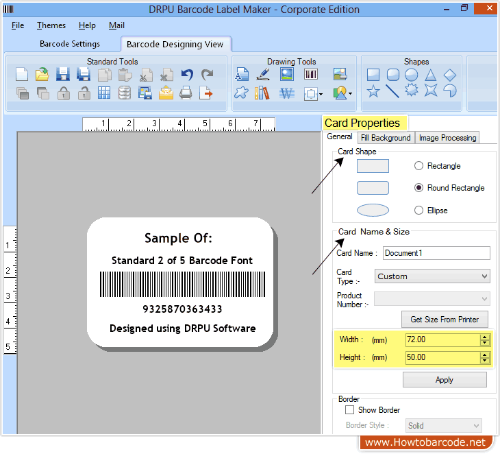 Standard 2 Of 5 Barcode Linear Font Howtobarcode