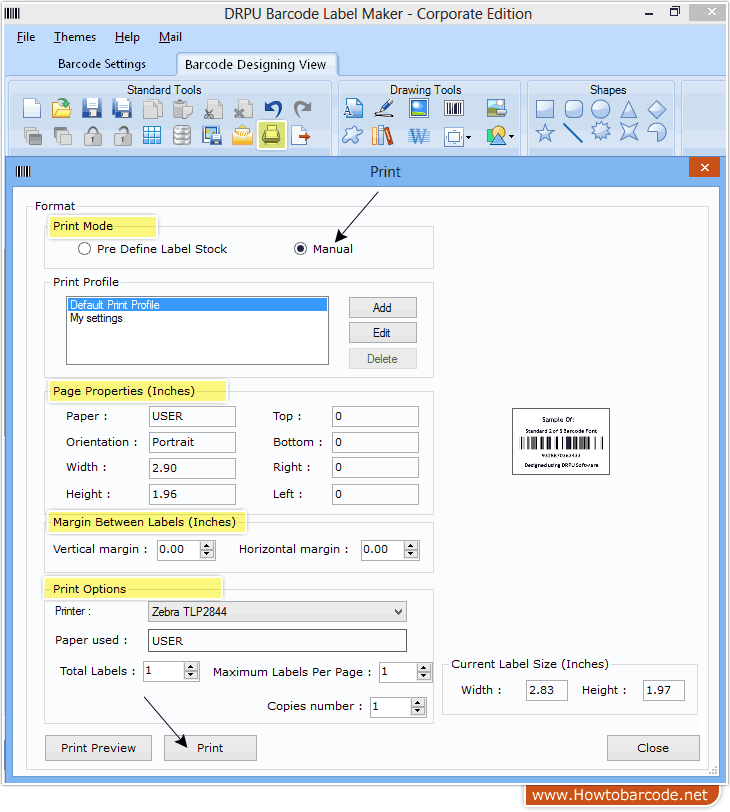 Standard 2 Of 5 Barcode Linear Font Howtobarcode