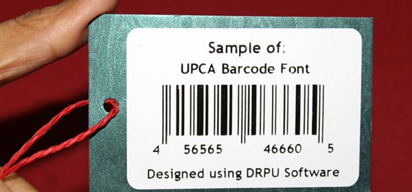 UPCA Barcode Font designed using DRPU Software - HowToBarcode