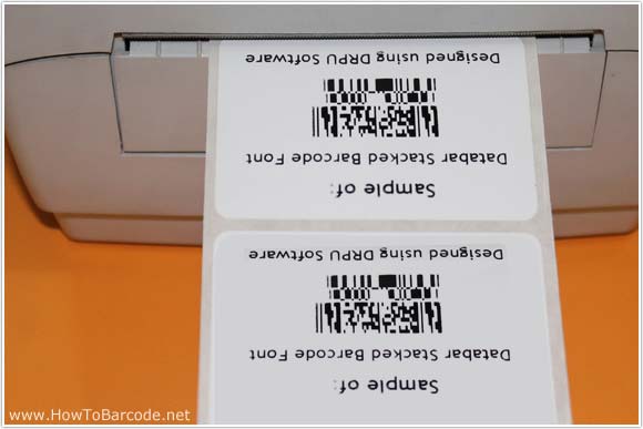 Design Databar Stacked 2D barcode font - HowToBarcode