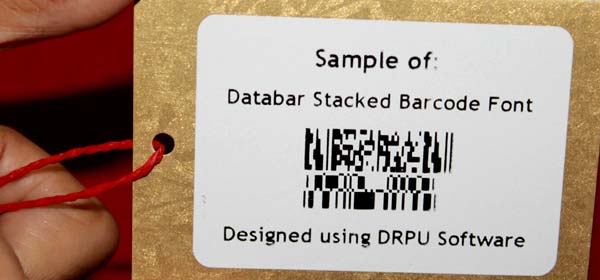 Design Databar Stacked 2D barcode font - HowToBarcode
