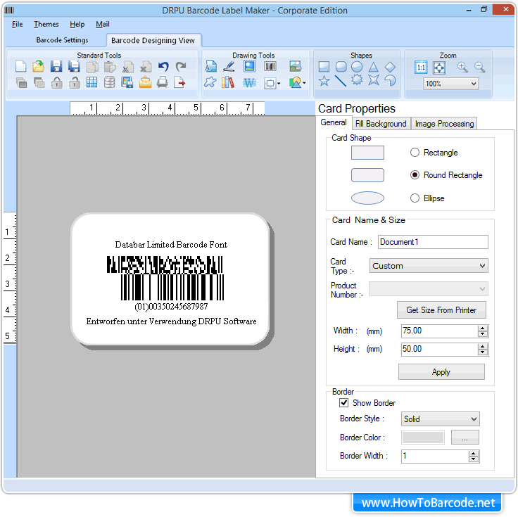 DataBar Limited Barcode Font - Howtobarcode
