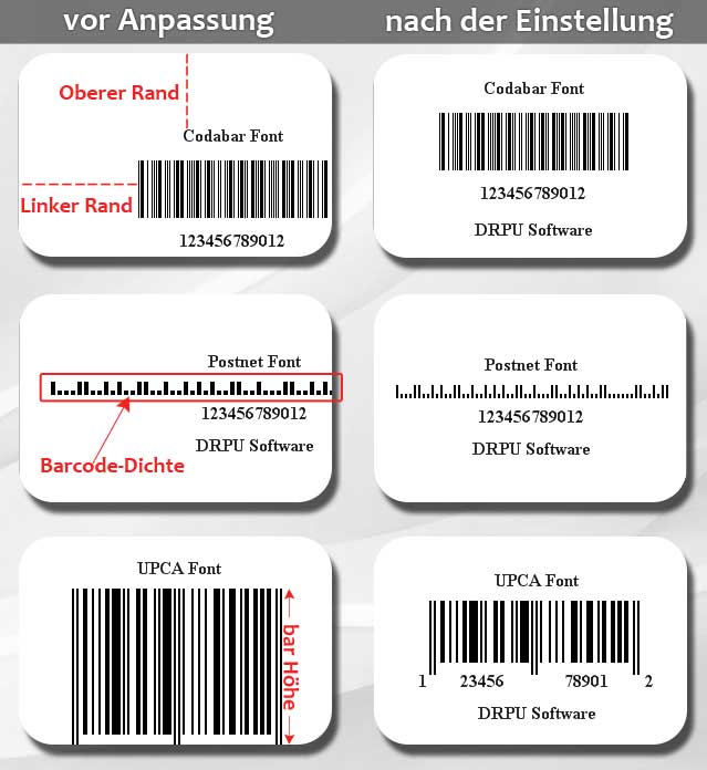 Margin Entsprechend Verstellen Howtobarcode